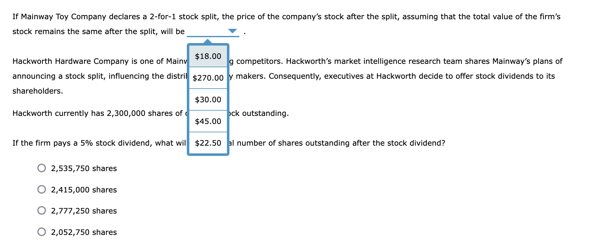 Solved 5. Stock dividends and stock splits Companies | Chegg.com