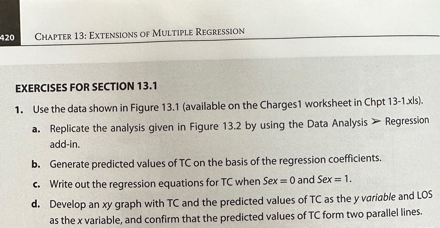 Solved 13.1 problem 1 only shows part d and does not show | Chegg.com