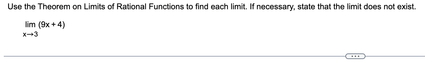 Solved Use the Theorem on Limits of Rational Functions to | Chegg.com