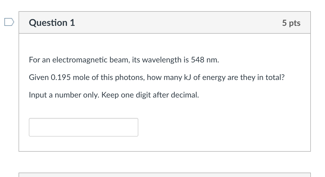 Solved For an electromagnetic beam, its wavelength is 548 | Chegg.com