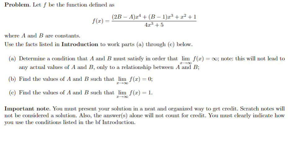 Solved Problem. Let f be the function defined as | Chegg.com