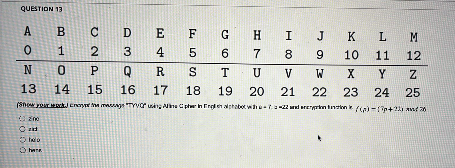 Solved Please answer this question INCLUDING THE WORK as it | Chegg.com