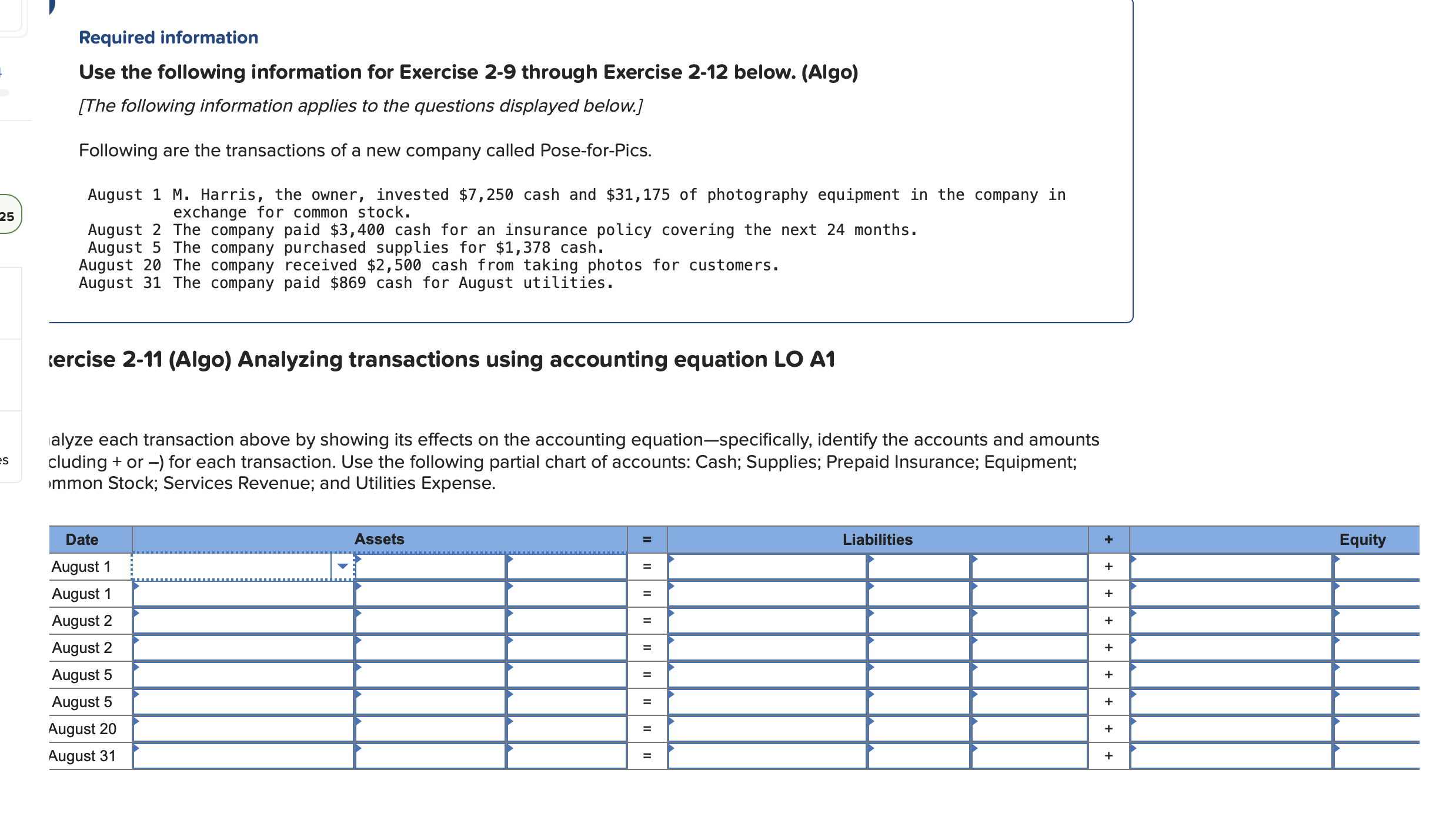 Solved Required informationUse the following information for | Chegg.com