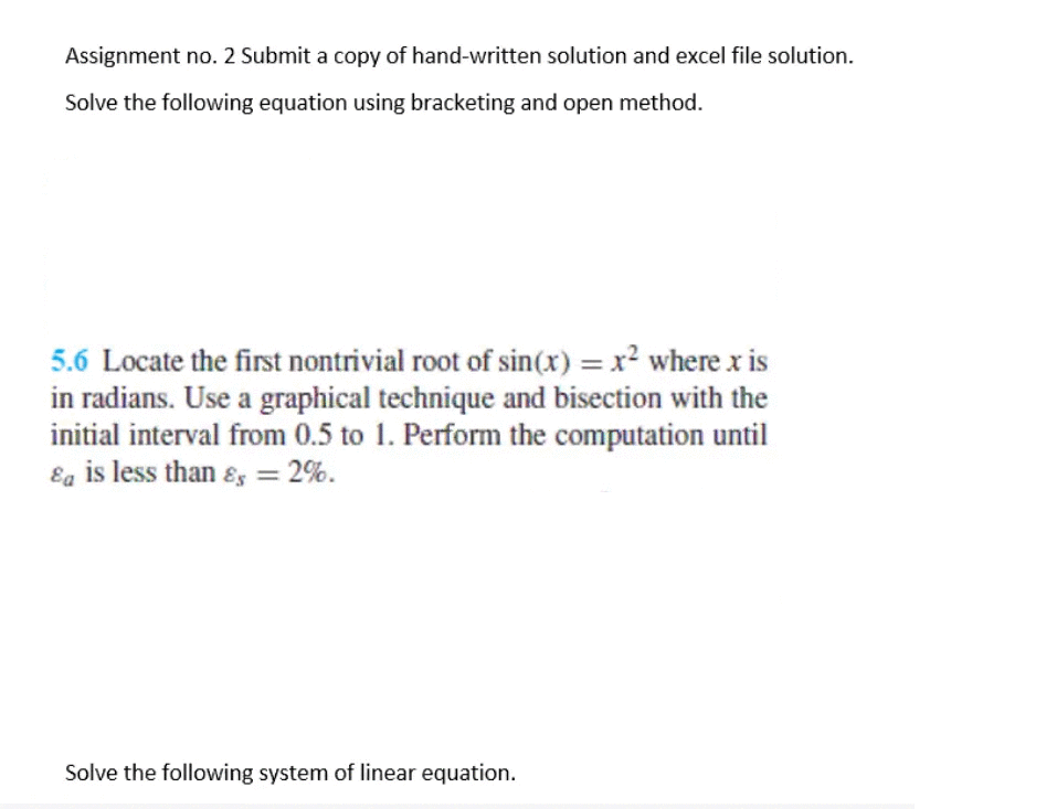 Solved Assignment no. 2 Submit a copy of hand-written | Chegg.com