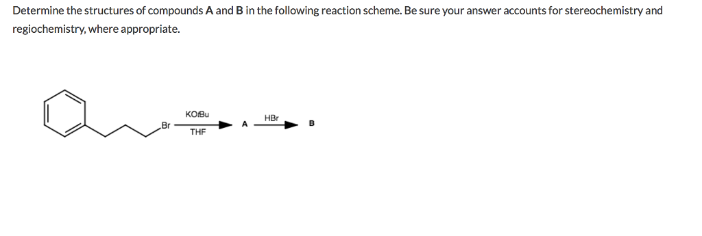 Solved Determine the structures of compounds A and B in the | Chegg.com