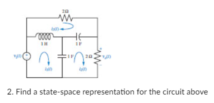 Solved 20 0000 VAD IF 20 رایا ho iz 2. Find a state-space | Chegg.com