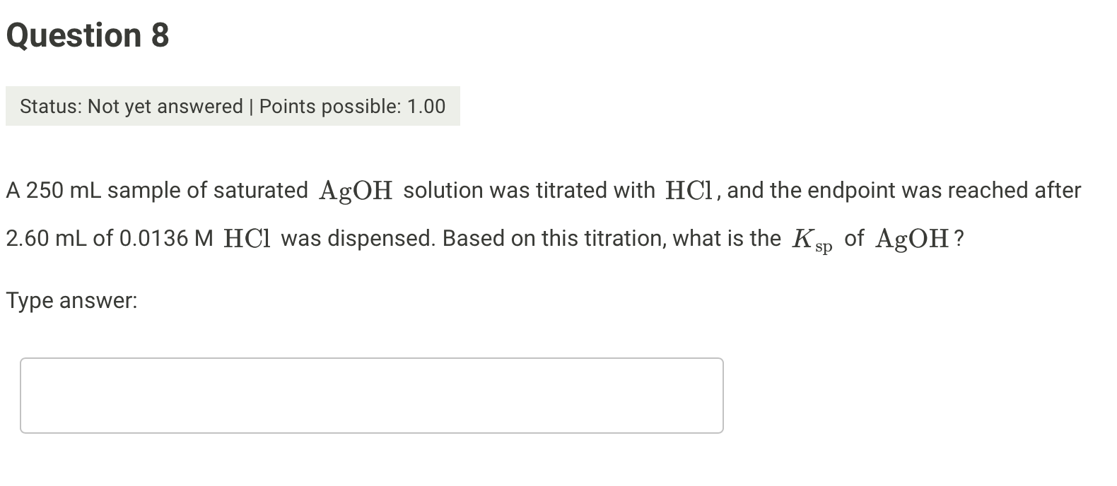 Solved Question 8 Status: Not yet answered | Points | Chegg.com