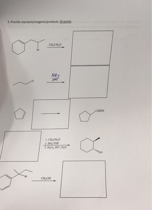 Solved Provide reactants/reagents/products. | Chegg.com