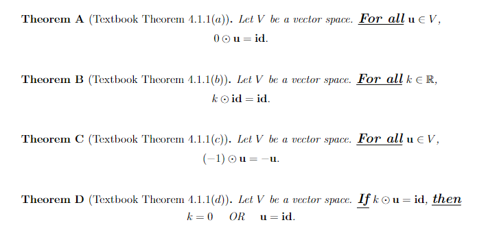 Solved Linear AlgebraLet V be a vector space, and let u, v, | Chegg.com
