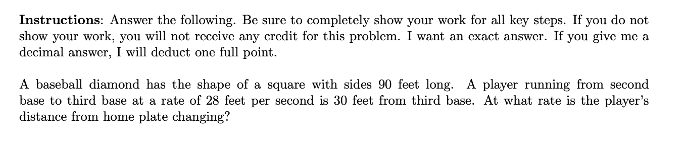 Solved Instructions: Answer the following. Be sure to | Chegg.com