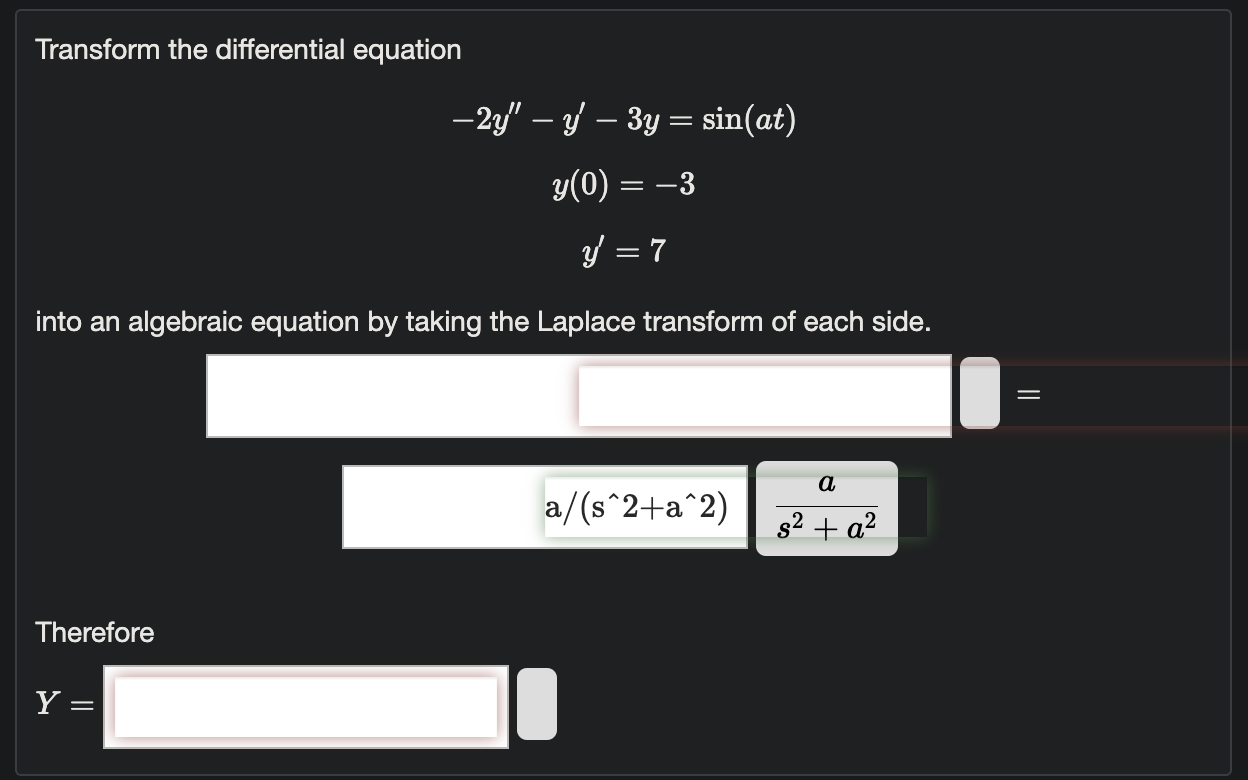 Solved Transform the differential equation | Chegg.com