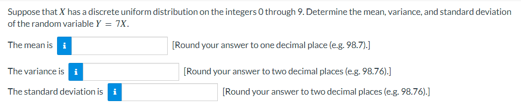 Solved Suppose that X has a discrete uniform distribution on | Chegg.com