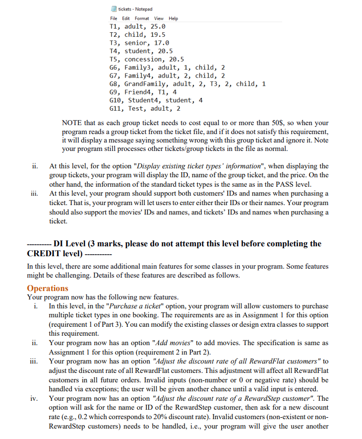 Solved 1. Class Customer Each customer has a unique ID, | Chegg.com