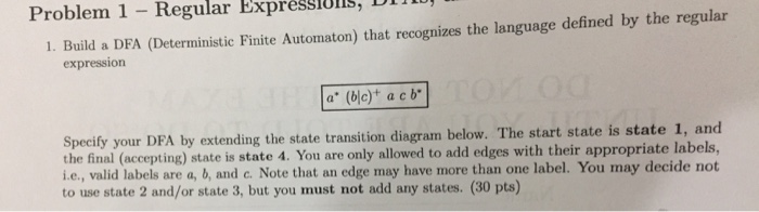 Solved Build a DFA (Deterministic Finite Automaton) that | Chegg.com