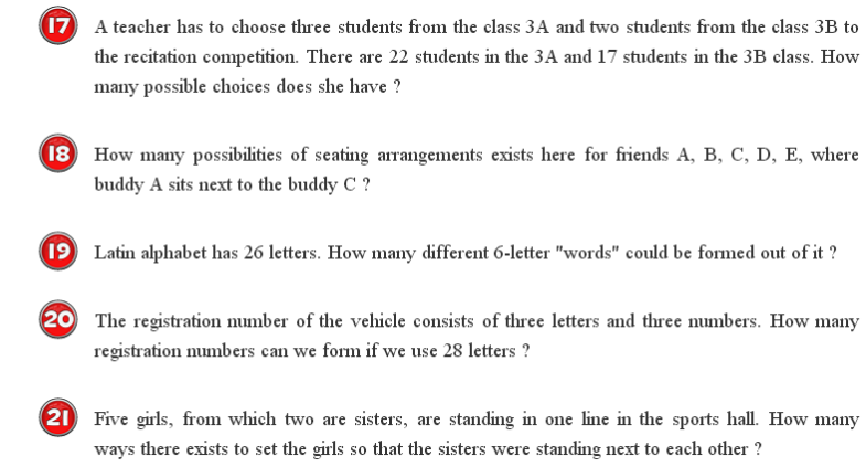 Solved 17 A teacher has to choose three students from the | Chegg.com