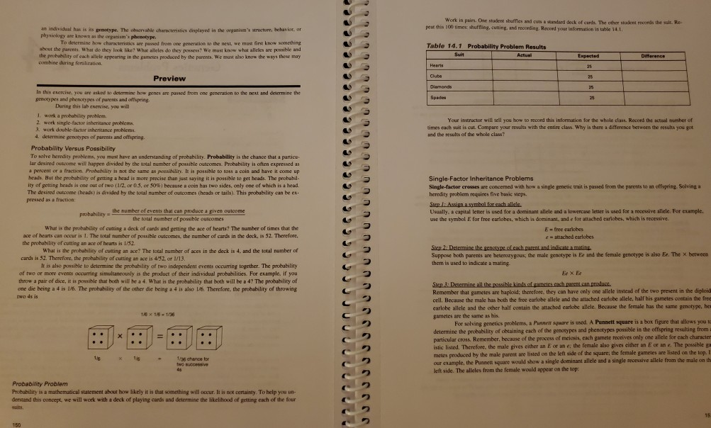 Solved Laboratory Manualta acompany Concepts in Biology. | Chegg.com