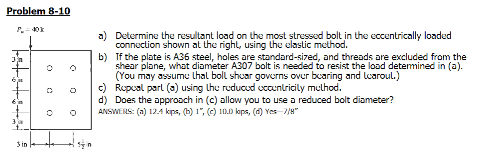 Solved Problem 8-10 a) Determine the resultant load on the | Chegg.com