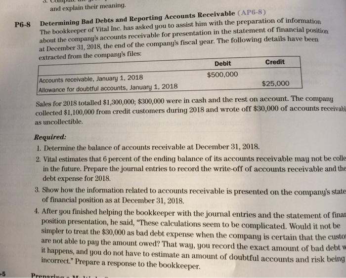Solved Sales Revenue, Receivables, and Cash CHAPTER 6 | Chegg.com