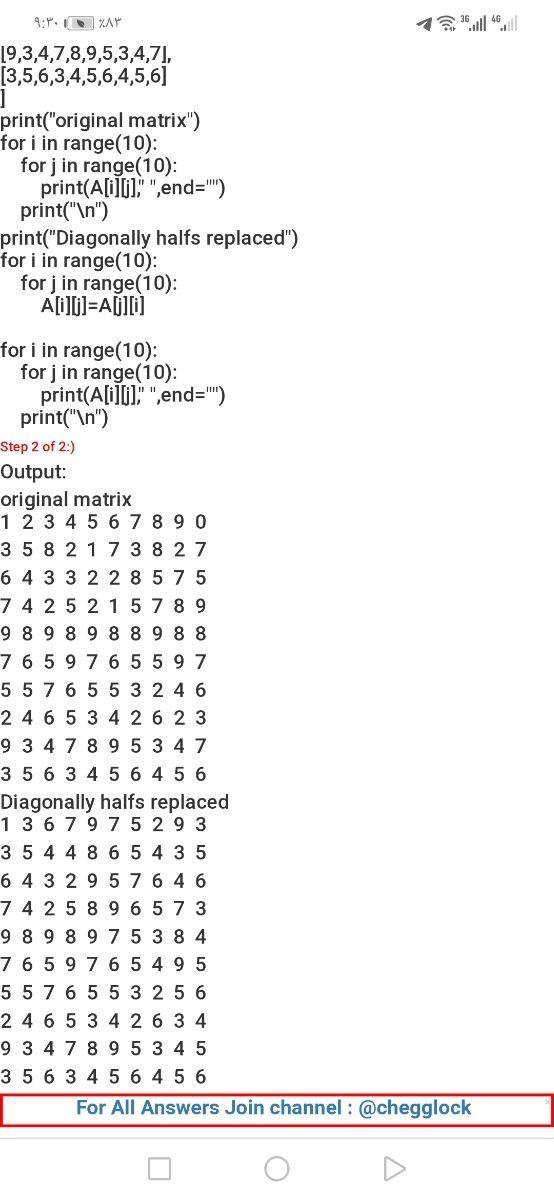 Solved %۸۳ |و | ۹:۳۰ 19,3,4,7,8,9,5,3,4,71, | Chegg.com