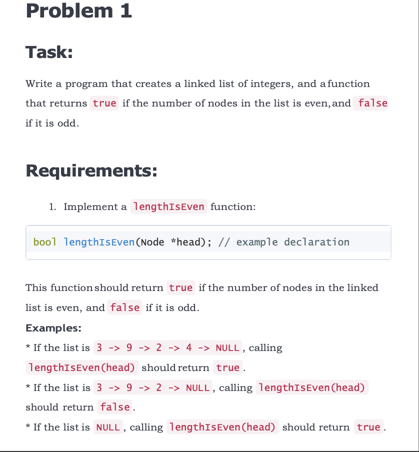Solved Problem 1 Task Write A Program That Creates A Linked