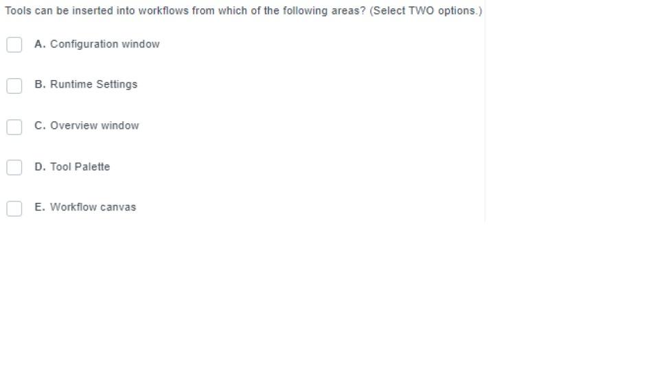Solved Tools can be inserted into workflows from which of | Chegg.com