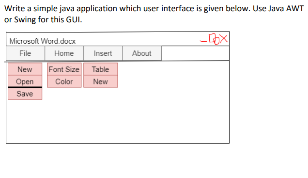 Solved Write A Simple Java Application Which User Interface