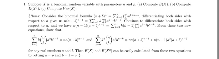 Solved Suppose X Is A Binomial Random Variable With 3597