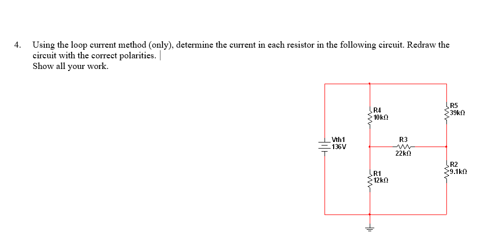 Solved 4 Using The Loop Current Method Only Determine 0412
