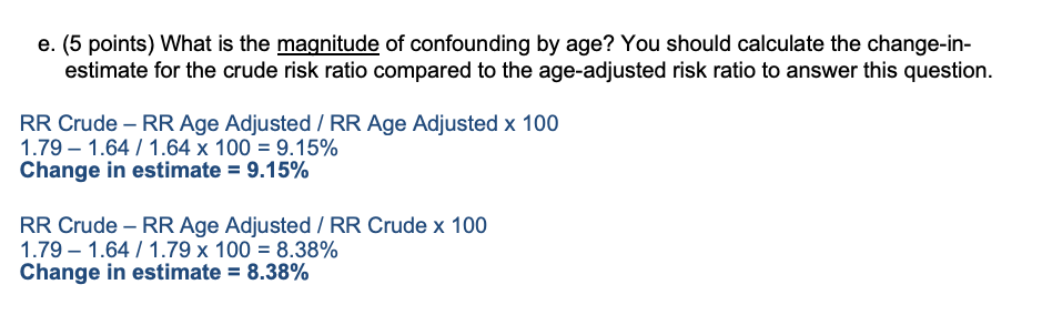 This is an EPIDEMIOLOGY question **** I cannot | Chegg.com