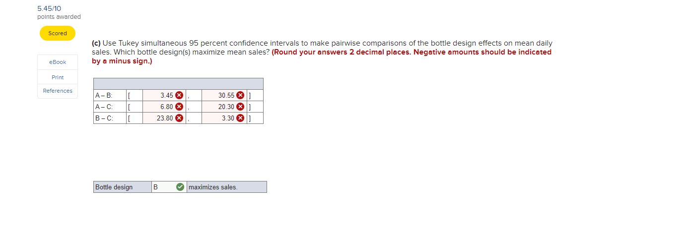Solved A consumer preference study involving three different | Chegg.com