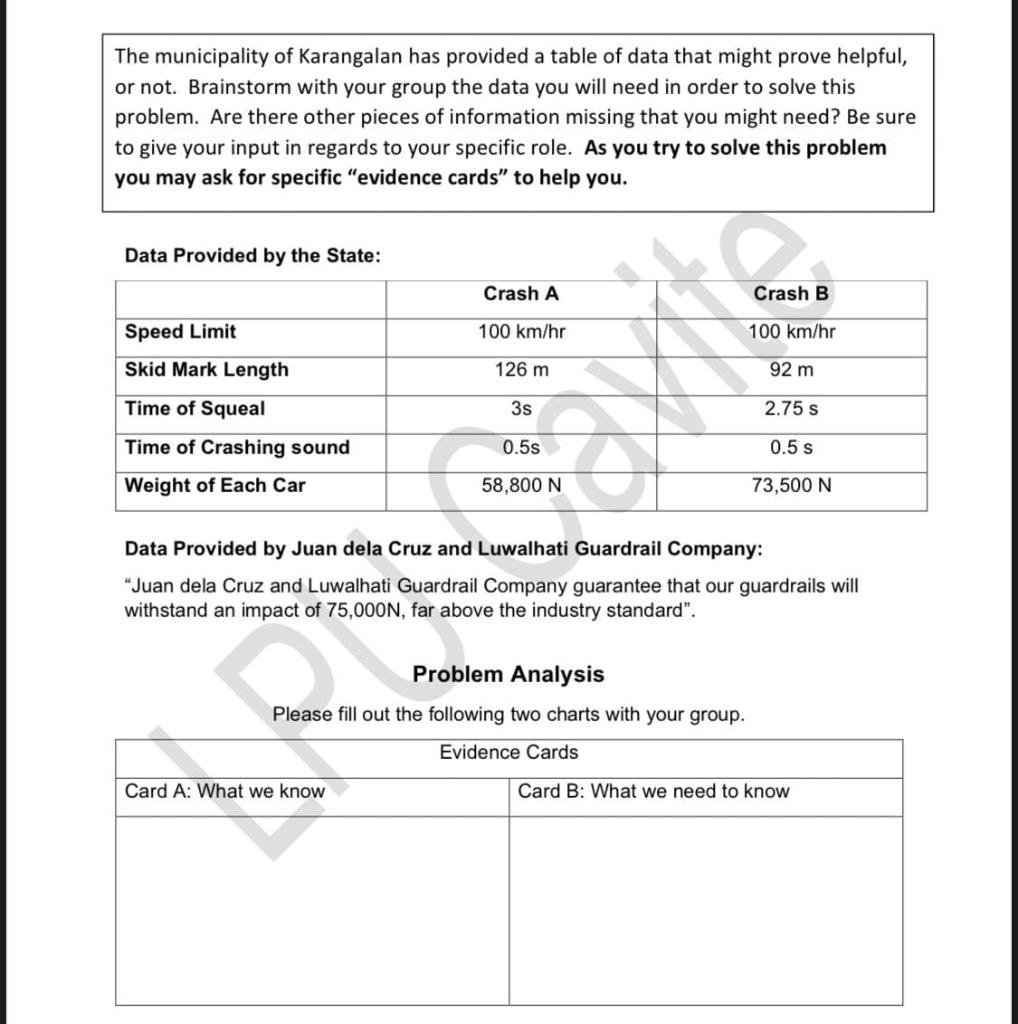 Accident Investigation Part I: GROUP WORK Student | Chegg.com
