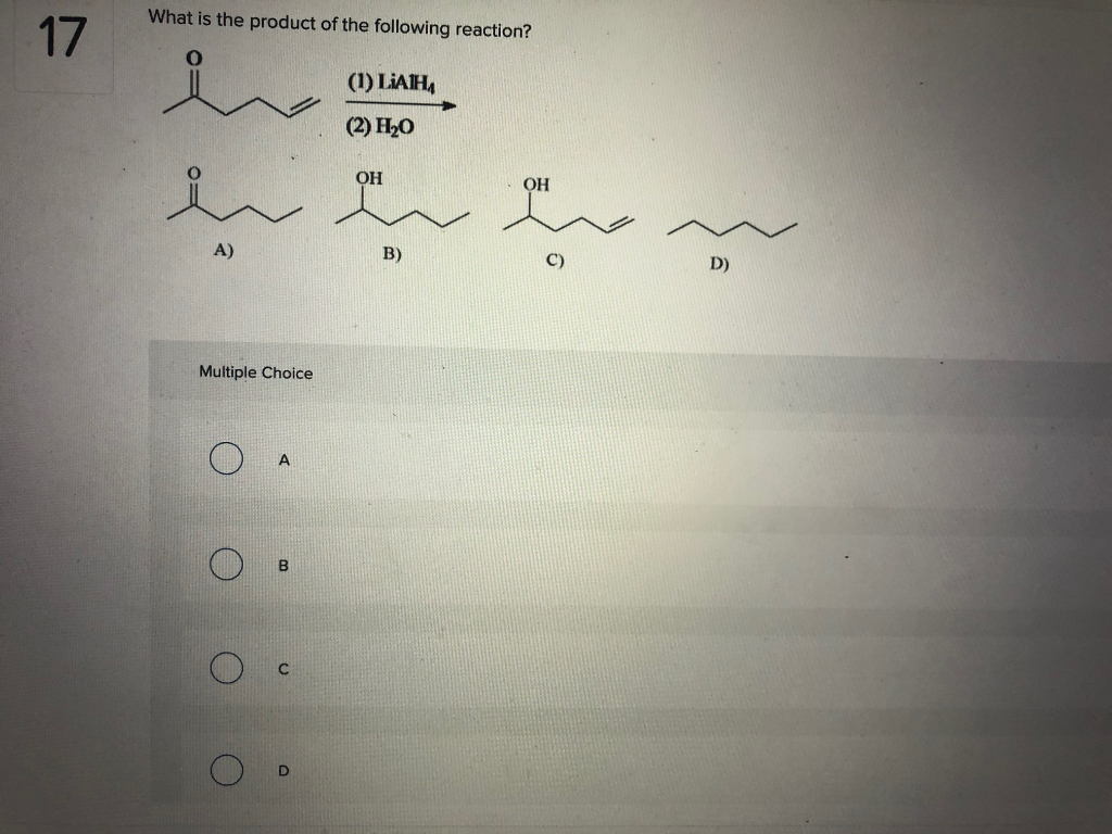 Solved What is the product of the reaction below? 2 CH3COH + | Chegg.com