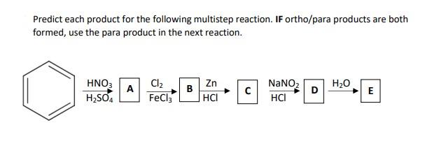 Solved Predict each product for the following multistep | Chegg.com