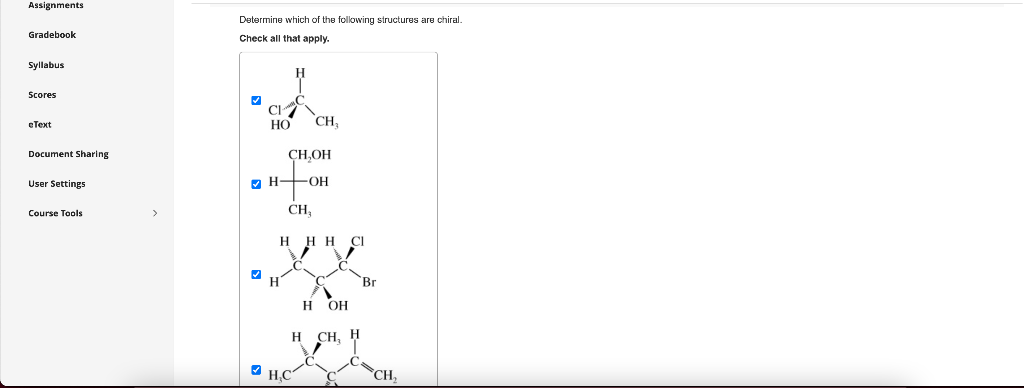Solved Assignments Determine which of the following | Chegg.com