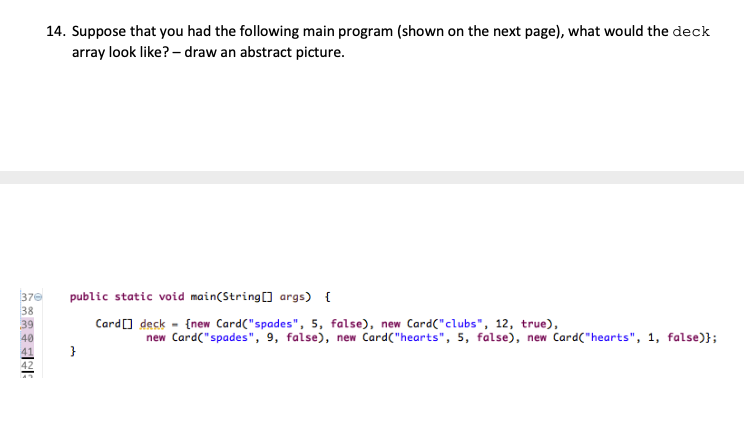 Solved 14. Suppose that you had the following main program | Chegg.com