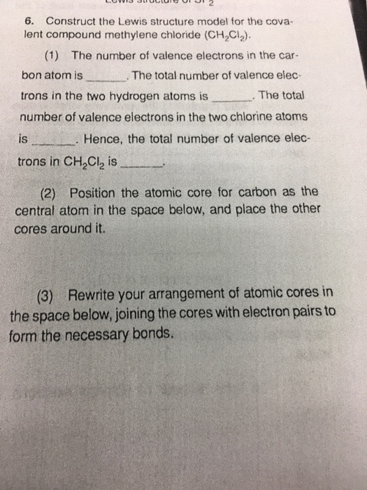 Solved construct the Lewis structure model for the covalent | Chegg.com