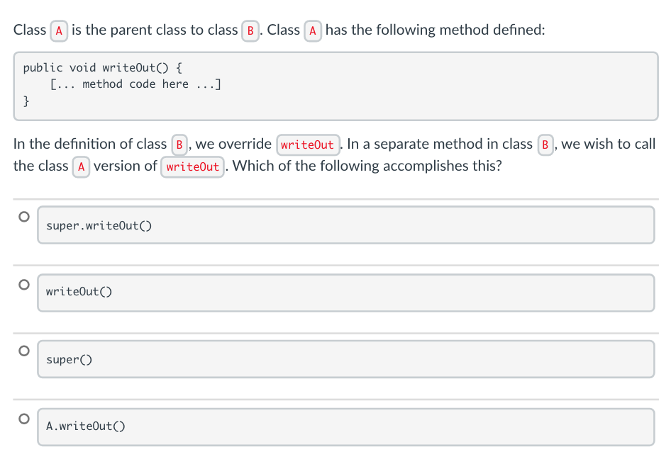 Solved Consider the following class definition: public class | Chegg.com