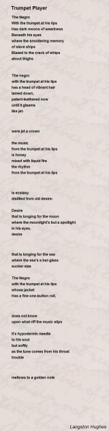 Help asap :poem Trumpet by Langston Hughes what | Chegg.com