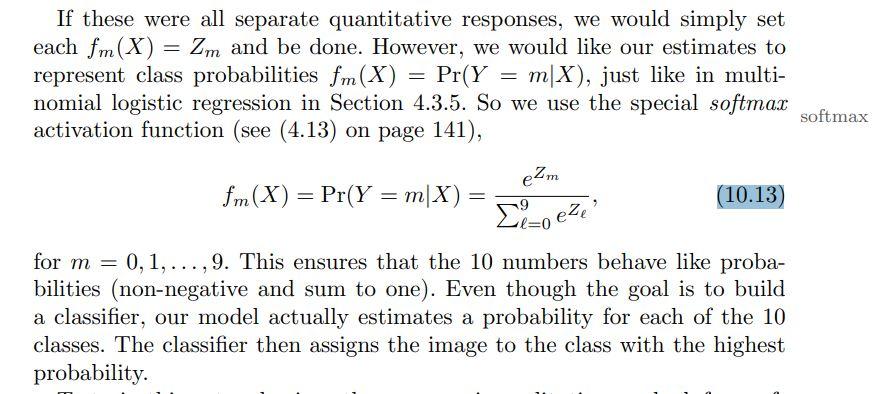 Solved 2. Consider the softmax function in (10.13) (see also | Chegg.com