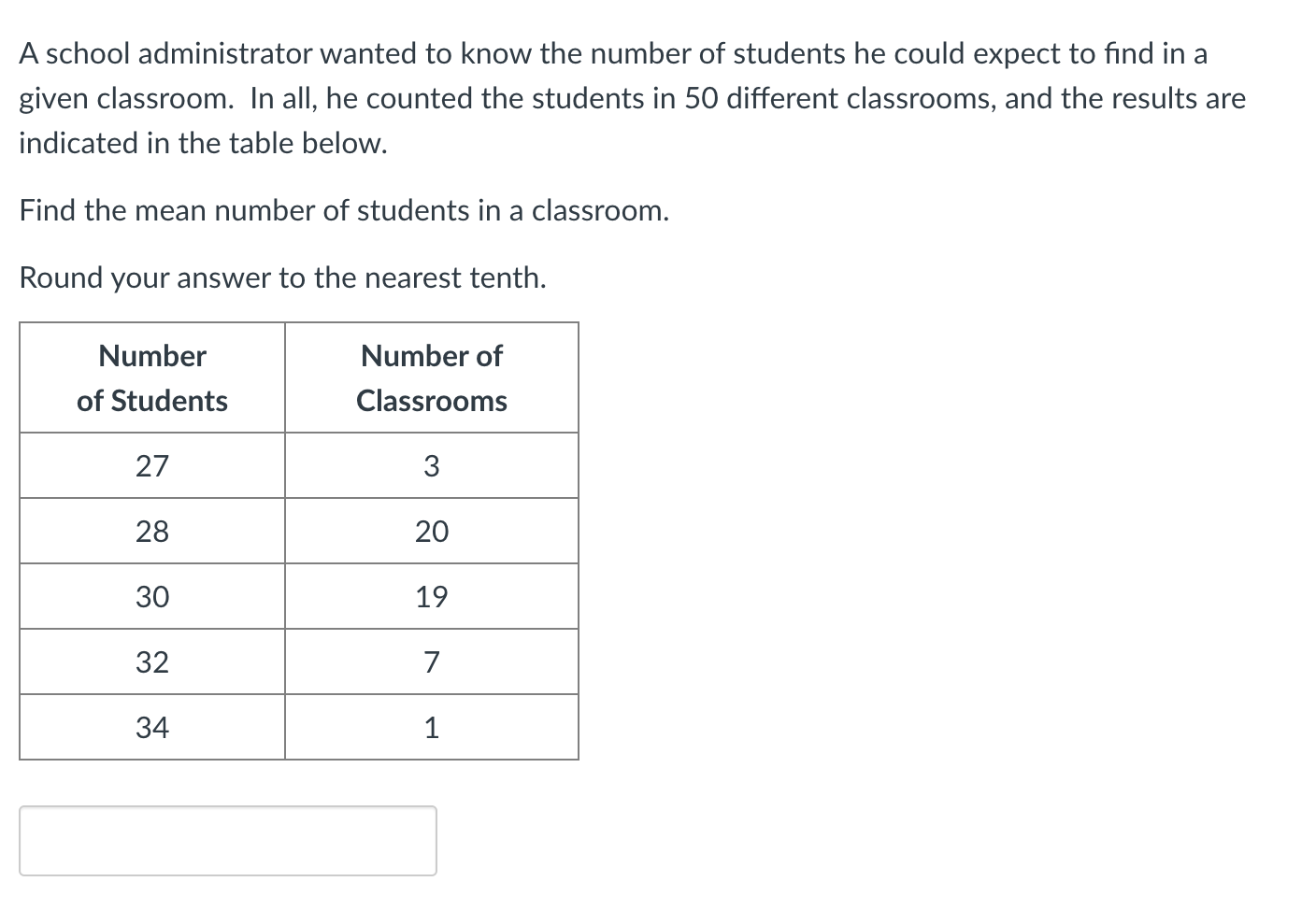 Solved A school administrator wanted to know the number of | Chegg.com