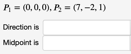 Solved For each pair points P1 , P2, determine the direction | Chegg.com