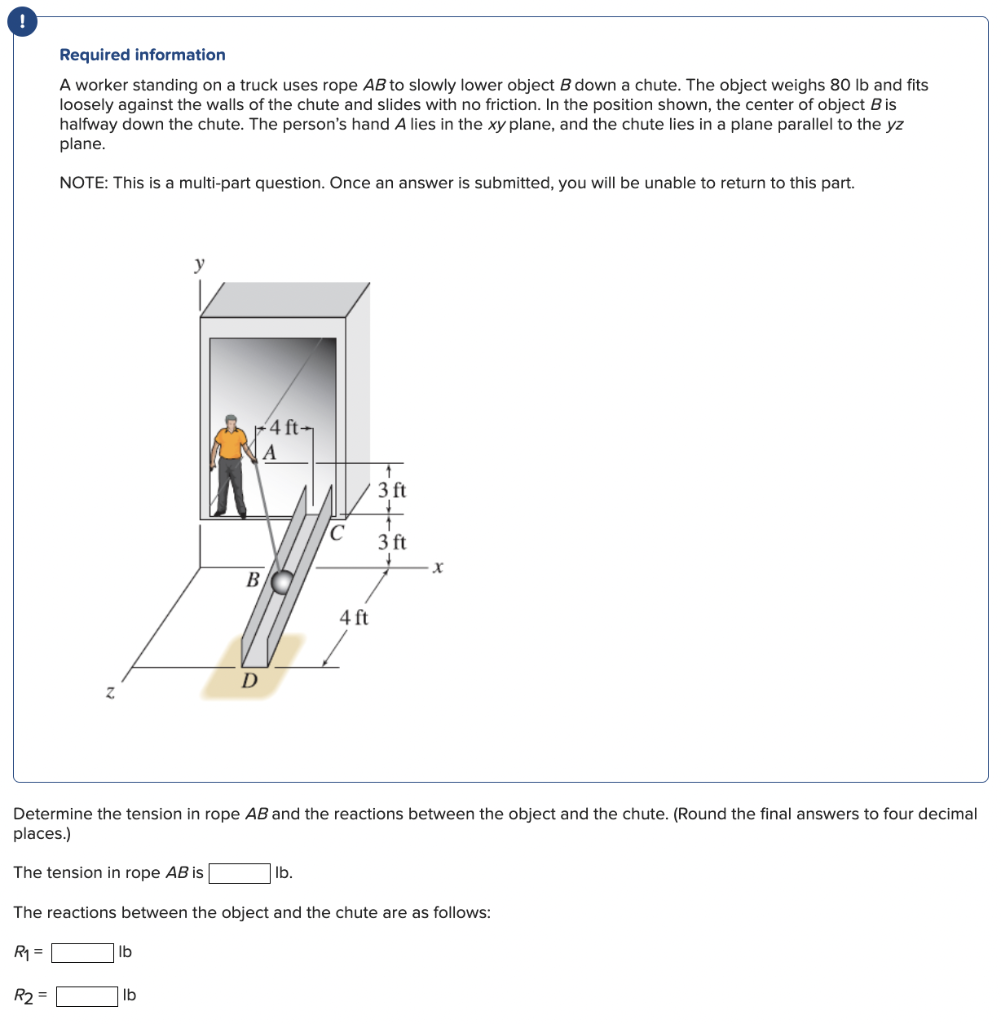 Solved Required information A worker standing on a truck | Chegg.com