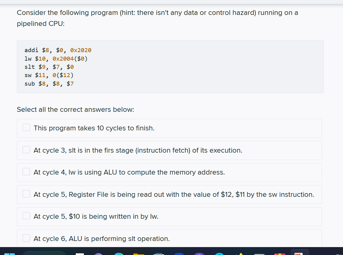 Solved Consider the following program (hint: there isn't any | Chegg.com