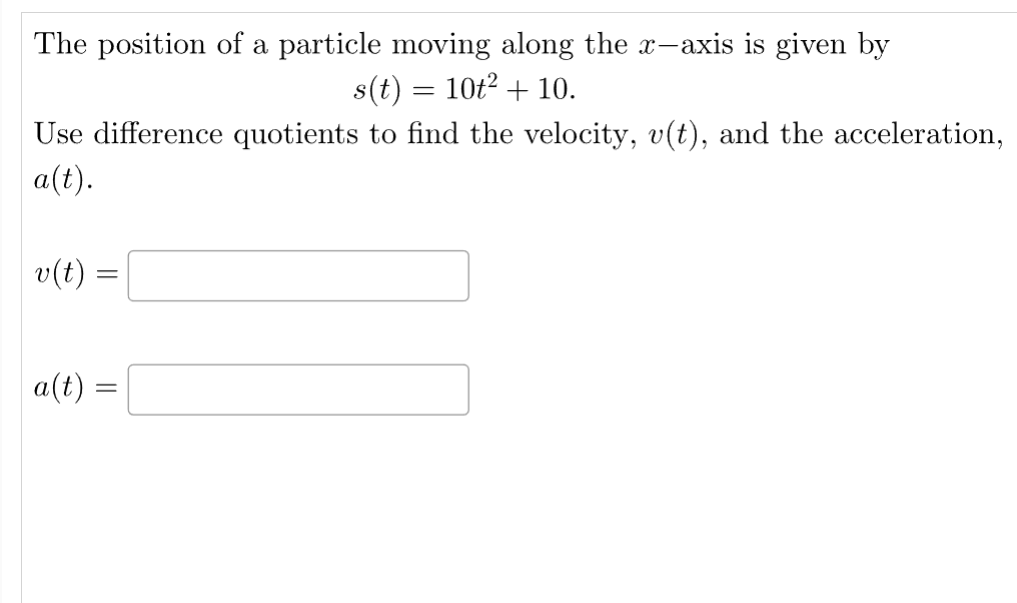 Solved The position of a particle moving along the x-axis is | Chegg.com