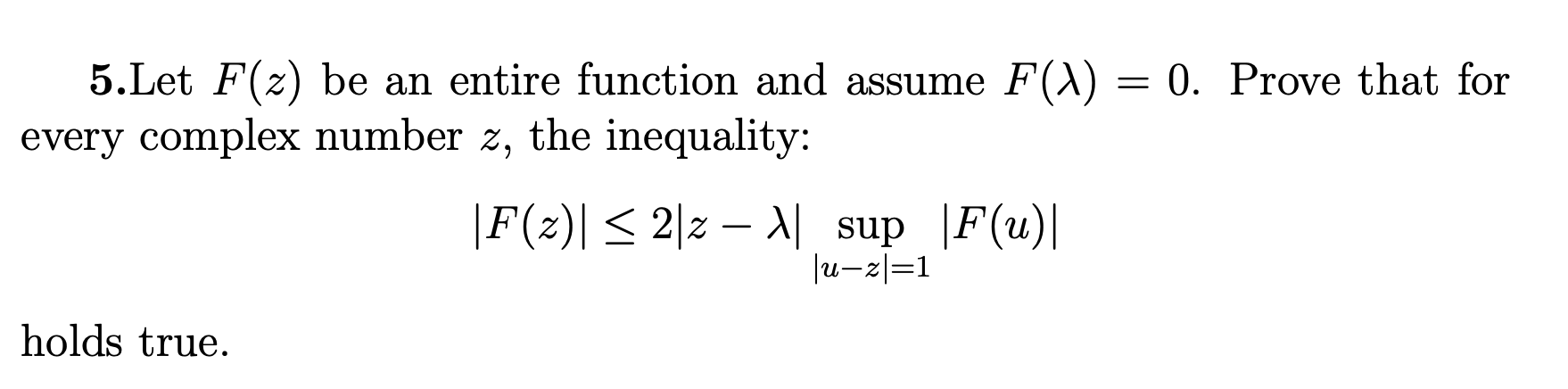 Solved This is the question from Complex Variable Analysis. | Chegg.com