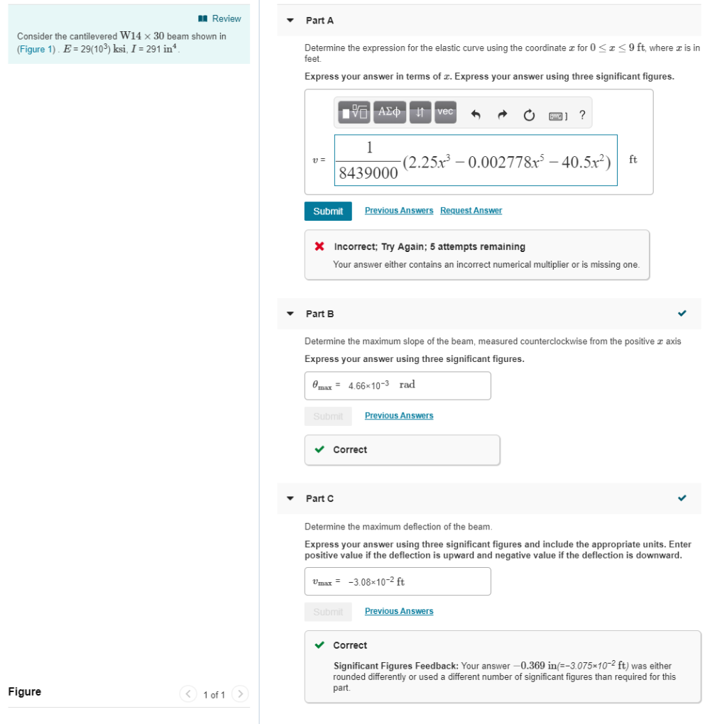 Please solve part A for the solution in feet. | Chegg.com