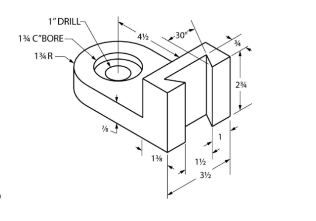 Solved Remake this in AutoCAD (orthographic projection | Chegg.com