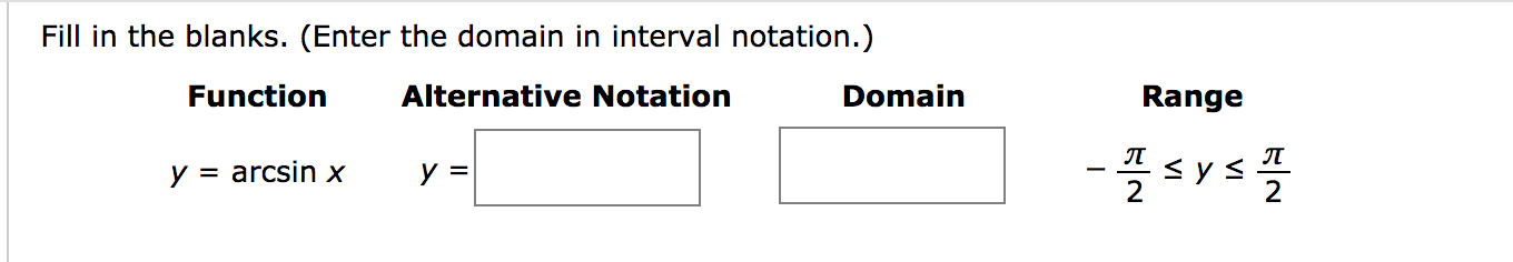 Solved (a) To define the inverse sine function, we restrict | Chegg.com