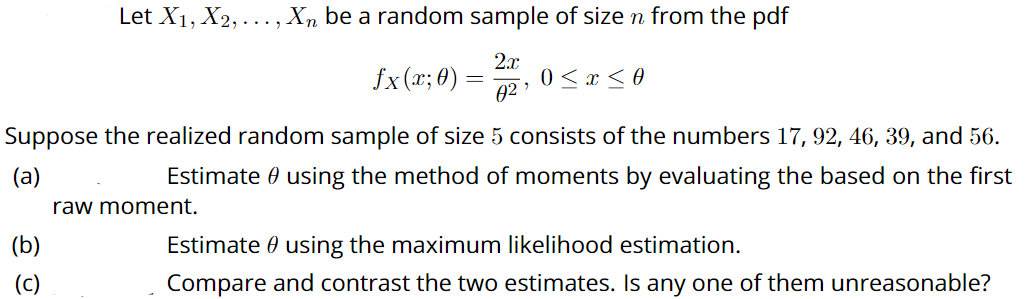Solved Let \\( X_{1}, X_{2}, \\ldots, X_{n} \\) be a random | Chegg.com
