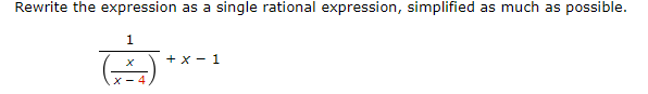 Solved Rewrite the expression as a single rational | Chegg.com